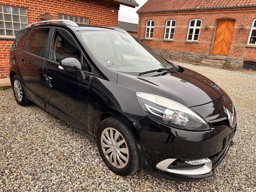Black Renault Grand Scenic 2014 in Kaunas, with an engine capacity of 1.46 L and mileage of 208 thousand km for 4699 €, photo 4 on AUTOMOTO.COM.LV