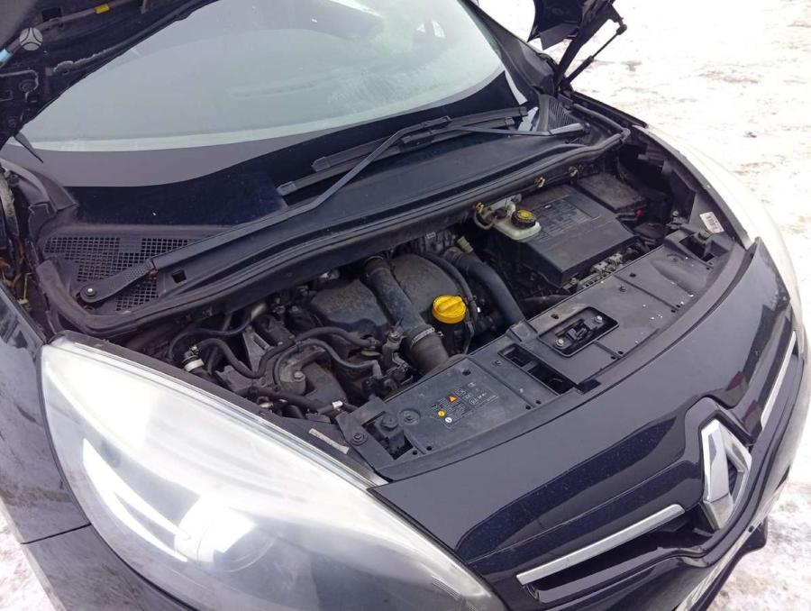 Black Renault Grand Scenic 2014 in Kaunas, with an engine capacity of 1.46 L and mileage of 202 thousand km for 2100 €, photo 16 on AUTOMOTO.COM.LV