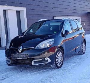 Melns Renault Grand Scenic 2014 Kauņa, ar dzinēja tilpumu 1.46 L un nobraukumu 280 tūkst. km par 4650 €, foto  vietnē AUTOMOTO.COM.LV