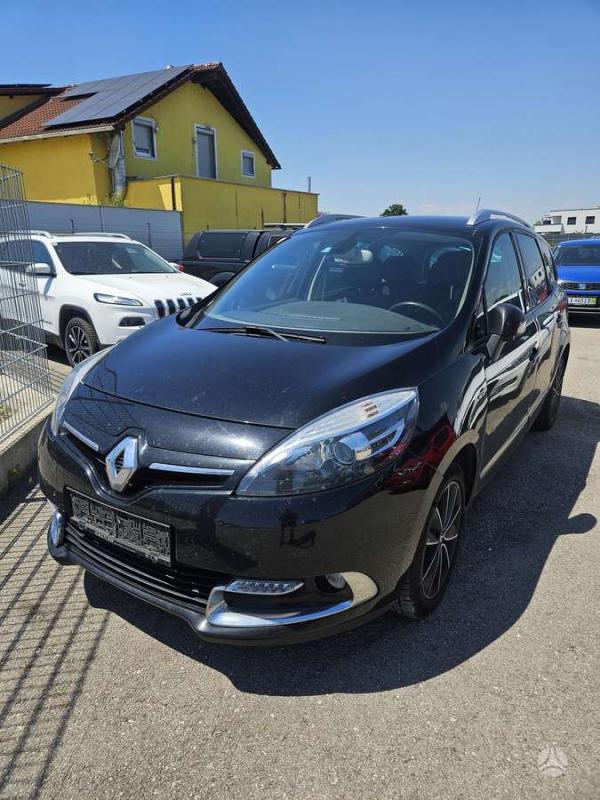 Melns Renault Grand Scenic 2014 Kauņa, ar dzinēja tilpumu 1.46 L un nobraukumu 199 tūkst. km par 4700 €, foto 1 vietnē AUTOMOTO.COM.LV
