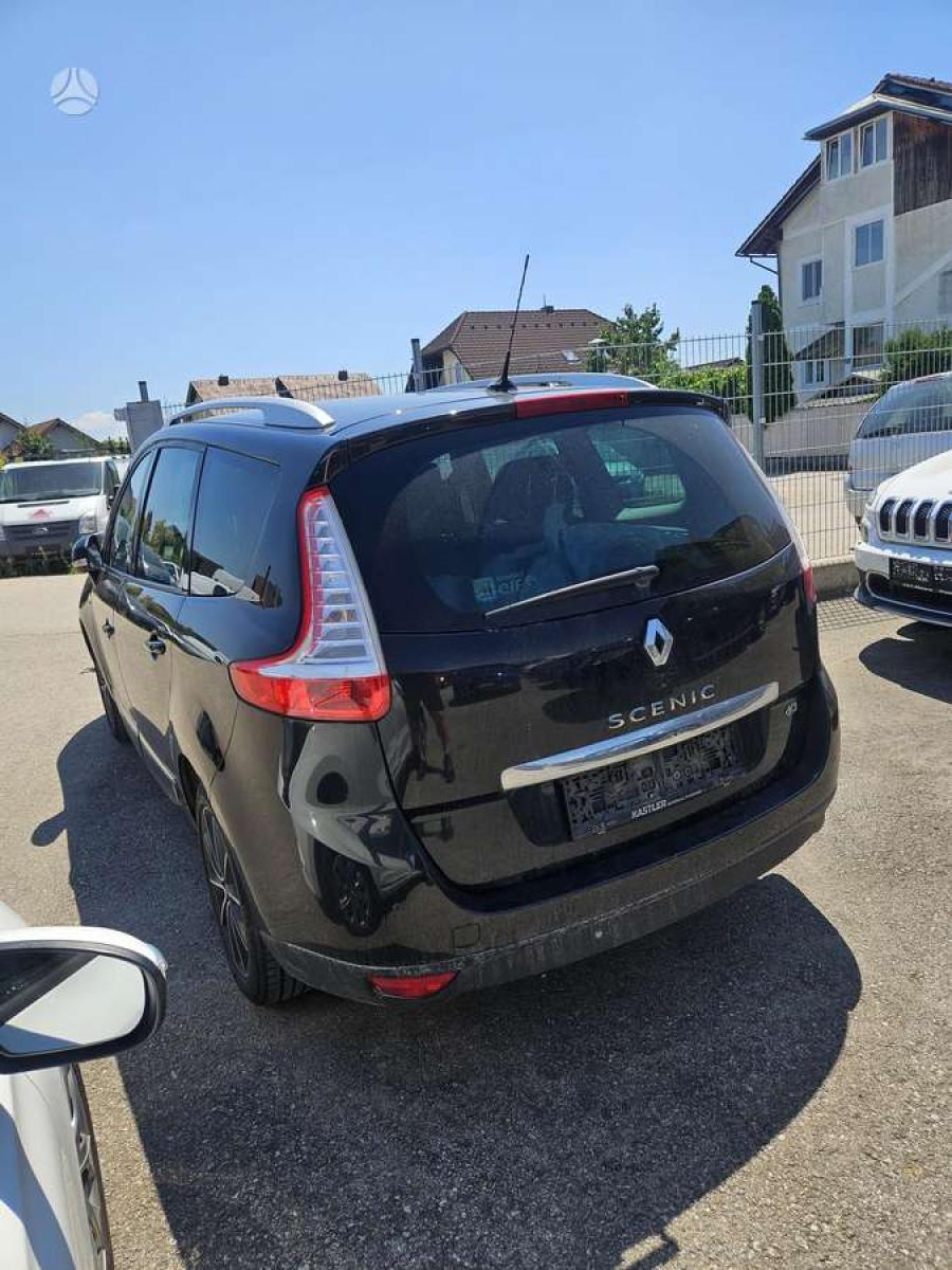 Black Renault Grand Scenic 2014 in Kaunas, with an engine capacity of 1.46 L and mileage of 199 thousand km for 4700 €, photo 3 on AUTOMOTO.COM.LV