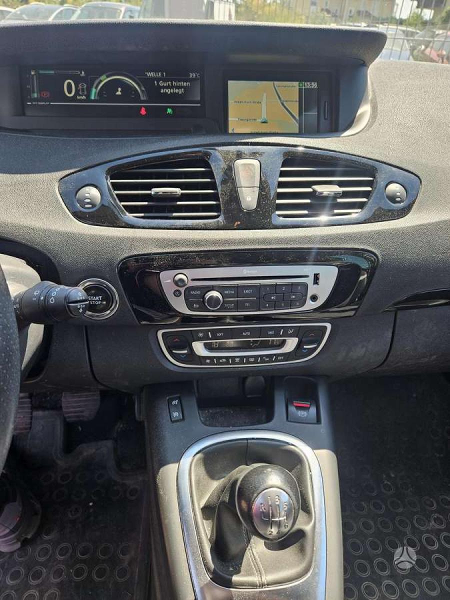 Black Renault Grand Scenic 2014 in Kaunas, with an engine capacity of 1.46 L and mileage of 199 thousand km for 4700 €, photo 6 on AUTOMOTO.COM.LV