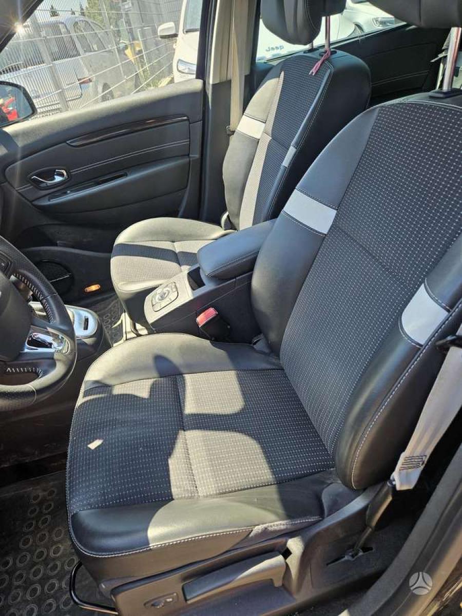 Black Renault Grand Scenic 2014 in Kaunas, with an engine capacity of 1.46 L and mileage of 199 thousand km for 4700 €, photo 10 on AUTOMOTO.COM.LV