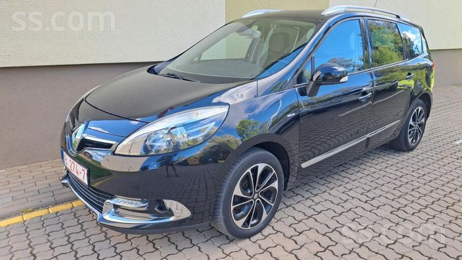 Black Renault Grand Scenic 2014 in Ogre, with an engine capacity of 1.20 L and mileage of 198 thousand km for 6350 €, photo 6 on AUTOMOTO.COM.LV