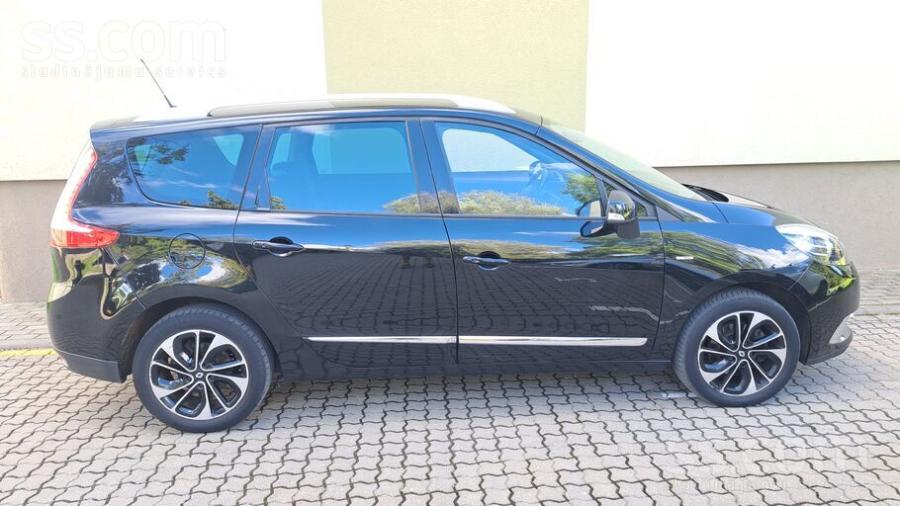 Black Renault Grand Scenic 2014 in Ogre, with an engine capacity of 1.20 L and mileage of 198 thousand km for 6350 €, photo 7 on AUTOMOTO.COM.LV
