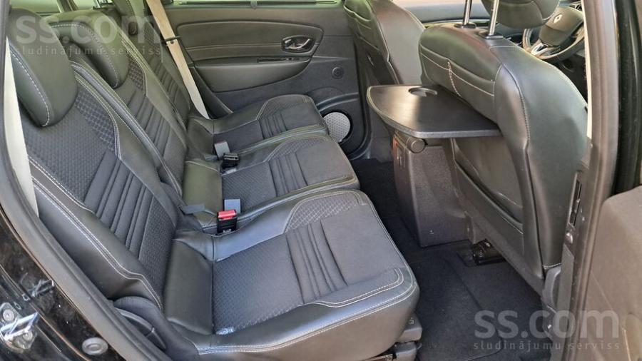Black Renault Grand Scenic 2014 in Ogre, with an engine capacity of 1.20 L and mileage of 198 thousand km for 6350 €, photo 14 on AUTOMOTO.COM.LV