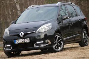 Black Renault Grand Scenic 2015 in Riga, with an engine capacity of 1.20 L and mileage of 152 thousand km for 6290 €, photo  on AUTOMOTO.COM.LV