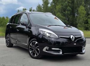 Black Renault Grand Scenic 2015 in Taurage, with an engine capacity of 1.60 L and mileage of 219 thousand km for 5300 €, photo 4 on AUTOMOTO.COM.LV