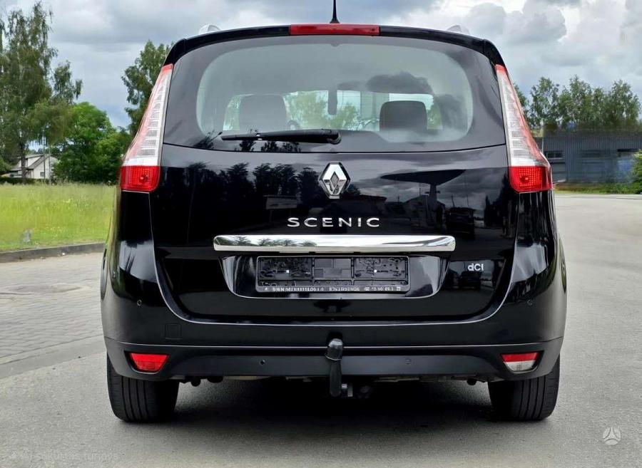 Black Renault Grand Scenic 2015 in Taurage, with an engine capacity of 1.60 L and mileage of 219 thousand km for 5300 €, photo 7 on AUTOMOTO.COM.LV