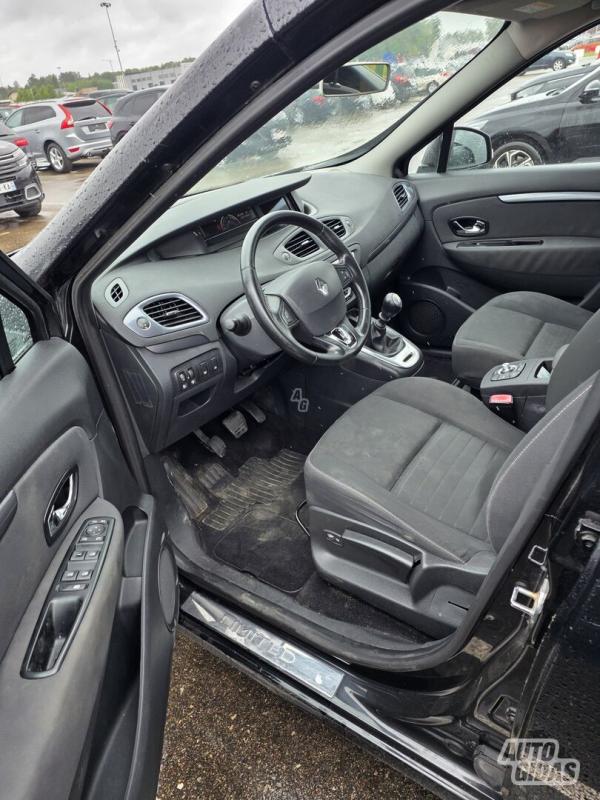 Black Renault Grand Scenic 2015 in Vilnius, with an engine capacity of 1.50 L and mileage of 301 thousand km for 4400 €, photo 6 on AUTOMOTO.COM.LV