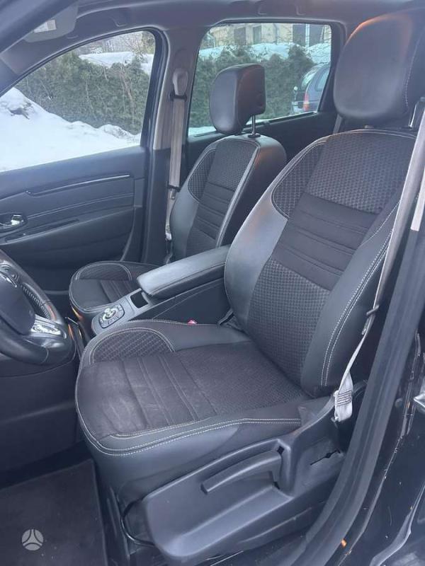 Black Renault Grand Scenic 2016 in Taurage, with an engine capacity of 1.46 L and mileage of 186 thousand km for 5900 €, photo 10 on AUTOMOTO.COM.LV