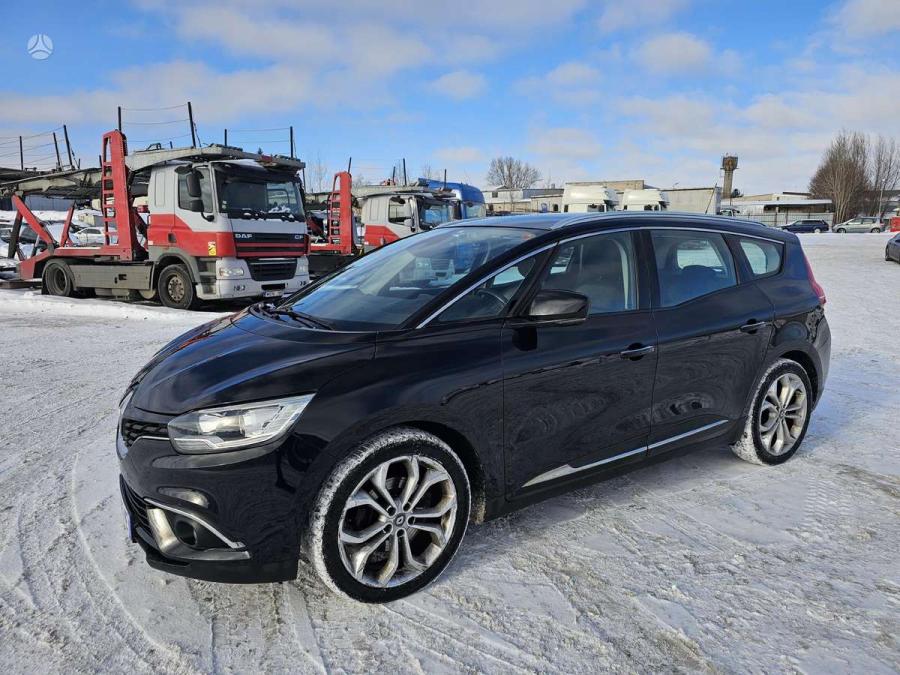 Melns Renault Grand Scenic 2017 Tauragė, ar dzinēja tilpumu 1.50 L un nobraukumu 248 tūkst. km par 8200 €, foto 3 vietnē AUTOMOTO.COM.LV