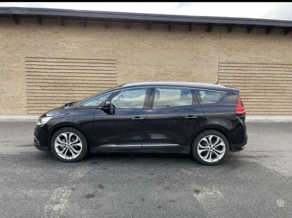 Black Renault Grand Scenic 2017 in Panevezys, with an engine capacity of 1.46 L and mileage of 26 thousand km for 7999 €, photo 2 on AUTOMOTO.COM.LV