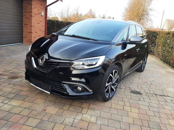 Black Renault Grand Scenic 2017 in Kaunas, with an engine capacity of 1.60 L and mileage of 235 thousand km for 7700 €, photo 4 on AUTOMOTO.COM.LV