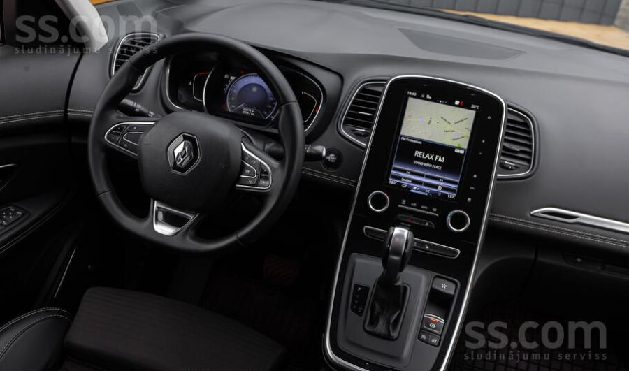 Melns Renault Grand Scenic 2017 Jelgava, ar dzinēja tilpumu 1.60 L un nobraukumu 202 tūkst. km par 10900 €, foto 10 vietnē AUTOMOTO.COM.LV