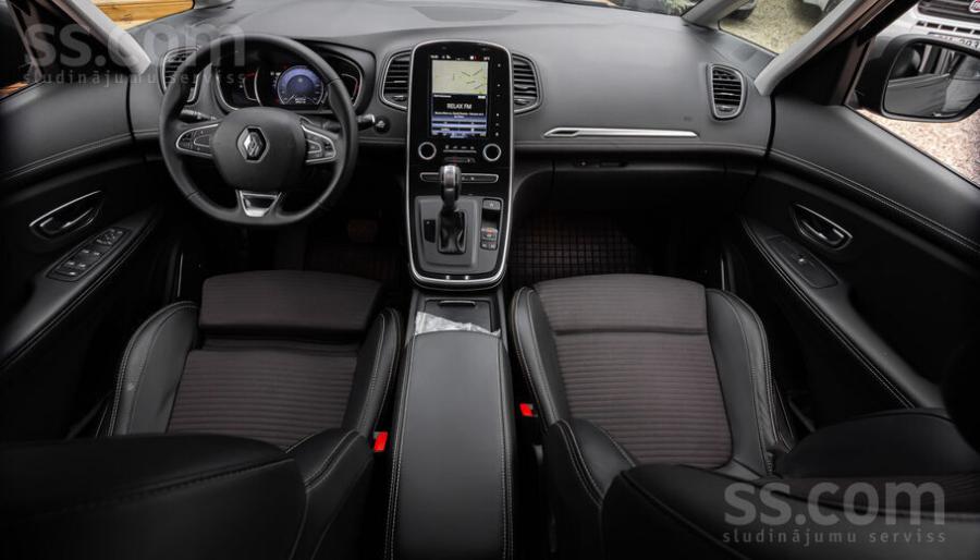 Melns Renault Grand Scenic 2017 Jelgava, ar dzinēja tilpumu 1.60 L un nobraukumu 202 tūkst. km par 10900 €, foto 12 vietnē AUTOMOTO.COM.LV