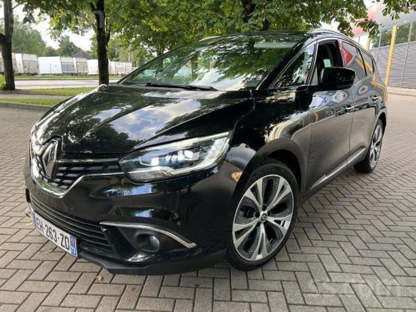 Black Renault Grand Scenic 2017 in Riga, with an engine capacity of 1.60 L and mileage of 0 thousand km for 8800 €, photo 1 on AUTOMOTO.COM.LV