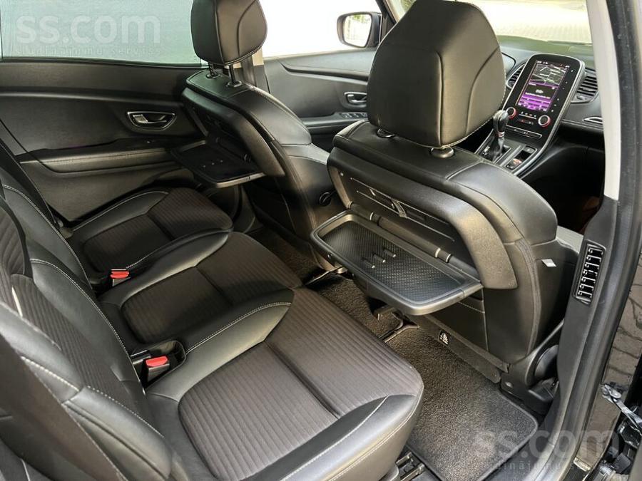 Black Renault Grand Scenic 2017 in Riga, with an engine capacity of 1.60 L and mileage of 0 thousand km for 8800 €, photo 14 on AUTOMOTO.COM.LV