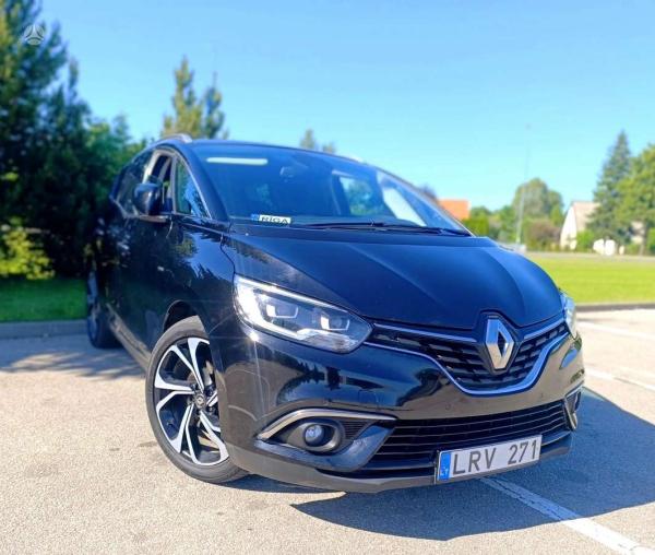 Melns Renault Grand Scenic 2018 Panevēža, ar dzinēja tilpumu 1.60 L un nobraukumu 256 tūkst. km par 8250 €, foto 3 vietnē AUTOMOTO.COM.LV