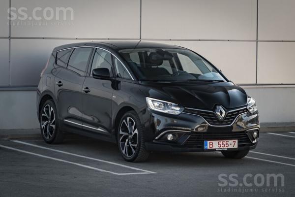 Renault Grand Scenic 2018 in Riga on AUTOMOTO.COM.LV Black Renault Grand Scenic 2018 in Riga, with an engine capacity of 1.30 L and mileage of 118 thousand km for 11750 €, photo 4 on AUTOMOTO.COM.LV