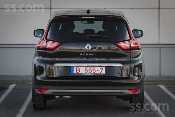 Renault Grand Scenic 2018 in Riga on AUTOMOTO.COM.LV Black Renault Grand Scenic 2018 in Riga, with an engine capacity of 1.30 L and mileage of 118 thousand km for 11750 €, photo 6 on AUTOMOTO.COM.LV