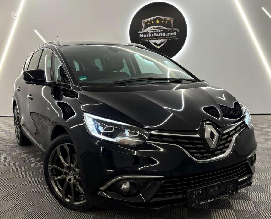 Melns Renault Grand Scenic 2019 Marijampole, ar dzinēja tilpumu 1.75 L un nobraukumu 166 tūkst. km par 11450 €, foto 1 vietnē AUTOMOTO.COM.LV
