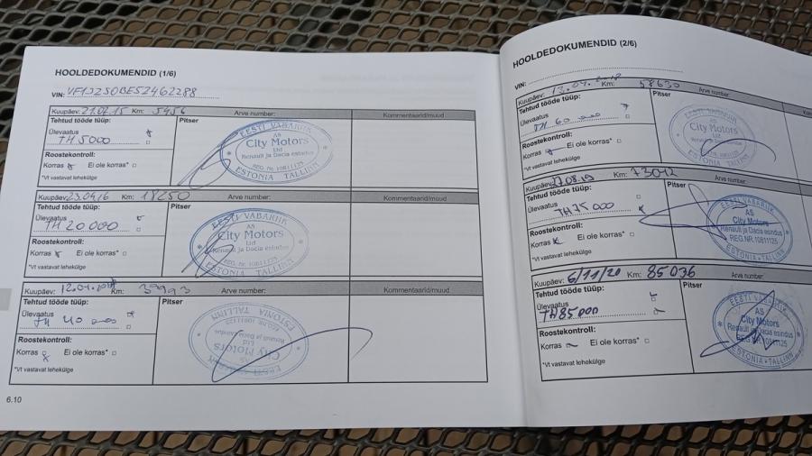 Черный Рено Гранд Сценик 2015 в Таллин, объемом двигателя 1.50 л и пробегом 146 тыс. км за 8000 €, фото 26 на AUTOMOTO.COM.LV
