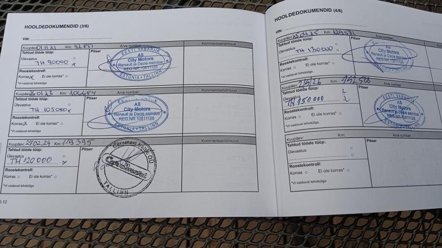 Черный Рено Гранд Сценик 2015 в Таллин, объемом двигателя 1.50 л и пробегом 146 тыс. км за 8000 €, фото 27 на AUTOMOTO.COM.LV
