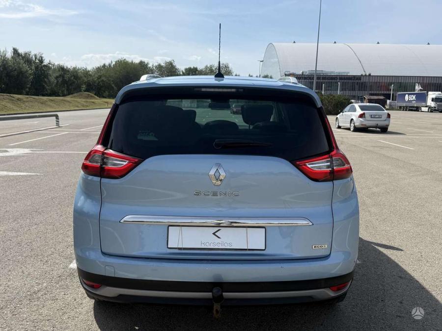 Blue Renault Grand Scenic 2017 in Siauliai, with an engine capacity of 1.46 L and mileage of 257 thousand km for 8050 €, photo 7 on AUTOMOTO.COM.LV