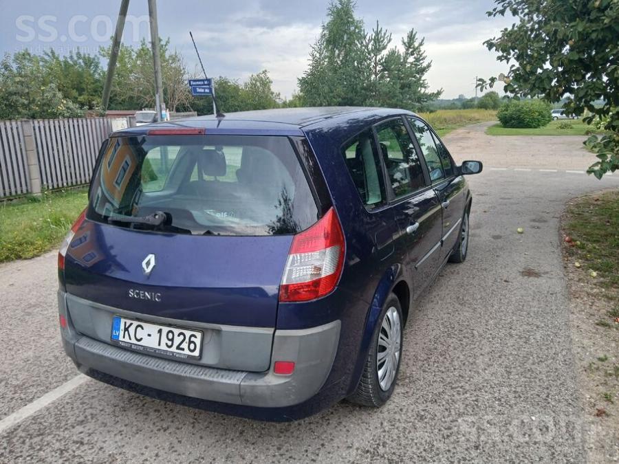 Blue Renault Grand Scenic 2005 in Daugavpils, with an engine capacity of 1.90 L and mileage of 300 thousand km for 1150 €, photo 5 on AUTOMOTO.COM.LV