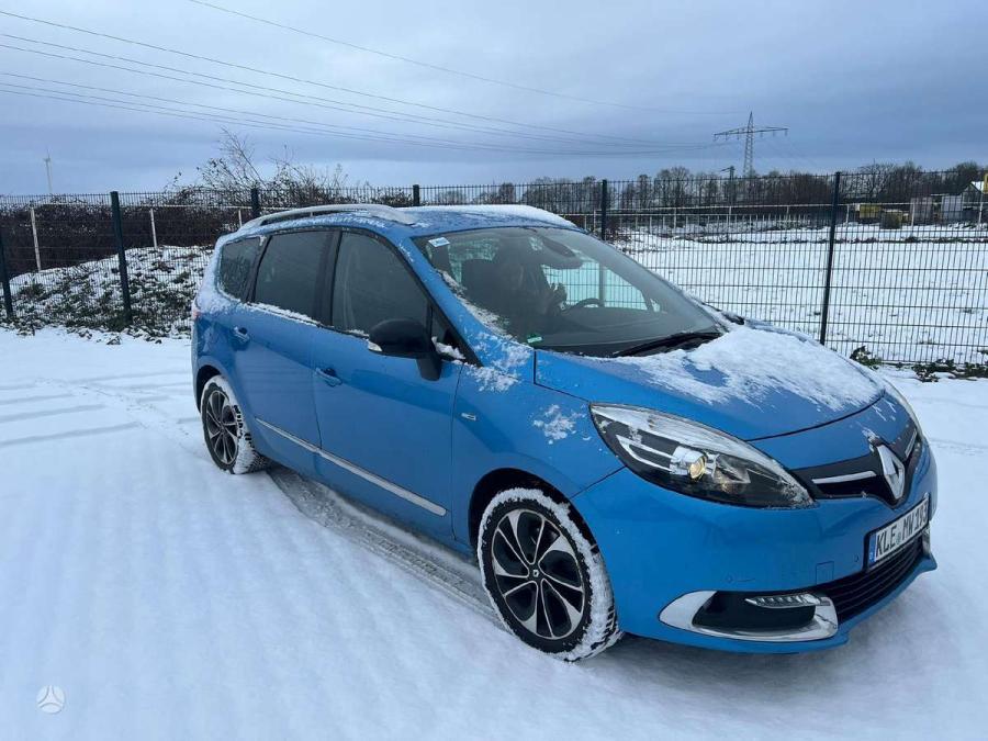 Zils Renault Grand Scenic 2014 Jurbarkas, ar dzinēja tilpumu 1.46 L un nobraukumu 120 tūkst. km par 4799 €, foto 1 vietnē AUTOMOTO.COM.LV