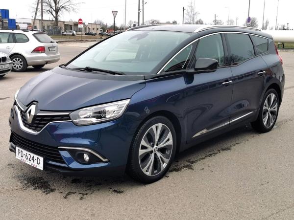 Blue Renault Grand Scenic 2017 in Ukmerge, with an engine capacity of 1.20 L and mileage of 202 thousand km for 8300 €, photo 5 on AUTOMOTO.COM.LV