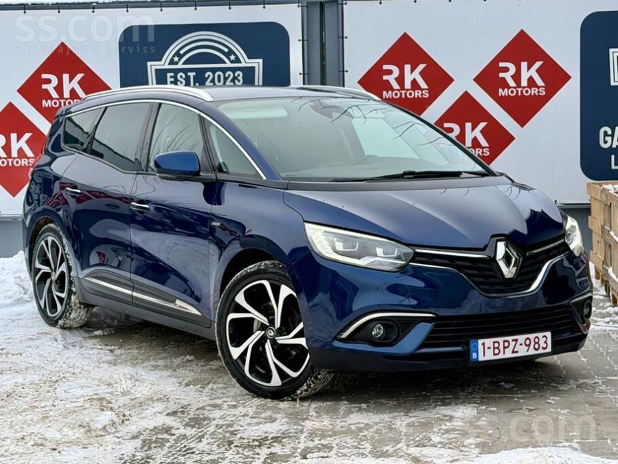 Zils Renault Grand Scenic 2018 Jelgava, ar dzinēja tilpumu 1.50 L un nobraukumu 181 tūkst. km par 13500 €, foto 2 vietnē AUTOMOTO.COM.LV