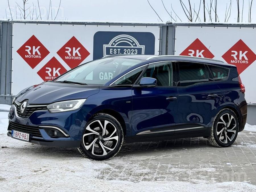 Zils Renault Grand Scenic 2018 Jelgava, ar dzinēja tilpumu 1.50 L un nobraukumu 181 tūkst. km par 13500 €, foto 6 vietnē AUTOMOTO.COM.LV