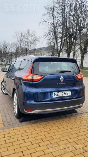 Blue Renault Grand Scenic 2018 in Riga, with an engine capacity of 1.50 L and mileage of 198 thousand km for 8100 €, photo 4 on AUTOMOTO.COM.LV