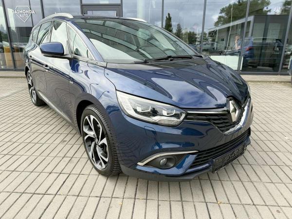 Blue Renault Grand Scenic 2018 in Kaunas, with an engine capacity of 1.60 L and mileage of 166 thousand km for 9900 €, photo 2 on AUTOMOTO.COM.LV