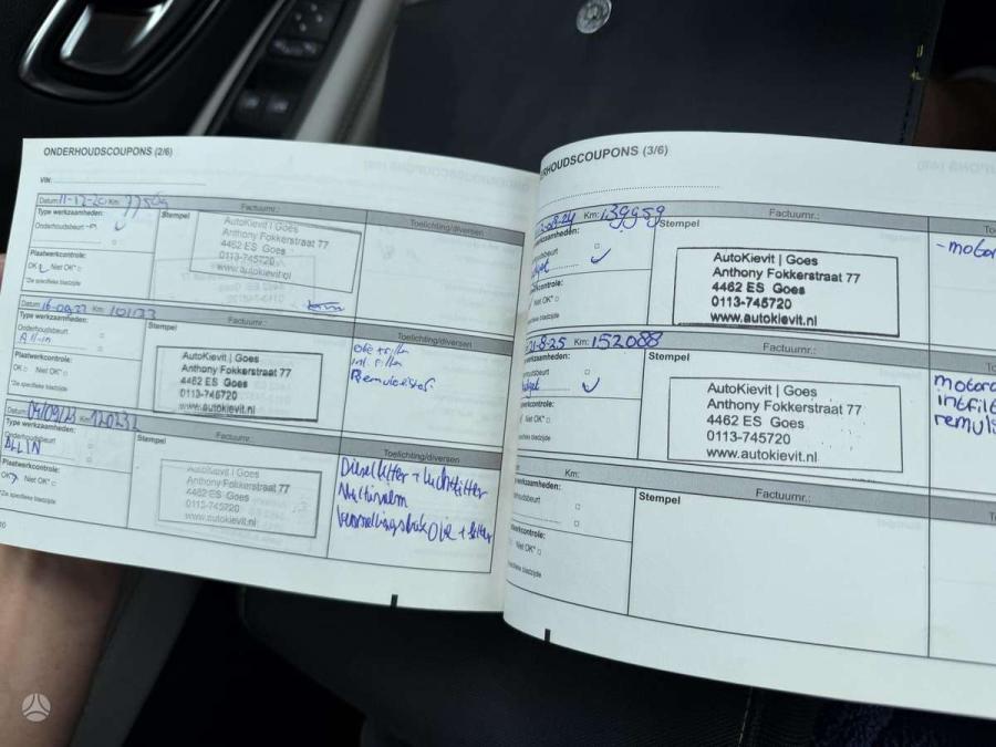 Blue Renault Grand Scenic 2018 in Kaunas, with an engine capacity of 1.60 L and mileage of 166 thousand km for 9900 €, photo 16 on AUTOMOTO.COM.LV