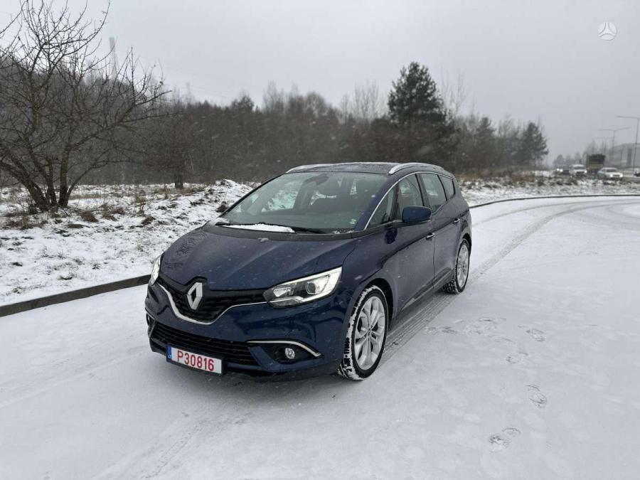 Zils Renault Grand Scenic 2019 Viļņa, ar dzinēja tilpumu 1.75 L un nobraukumu 274 tūkst. km par 7400 €, foto 2 vietnē AUTOMOTO.COM.LV