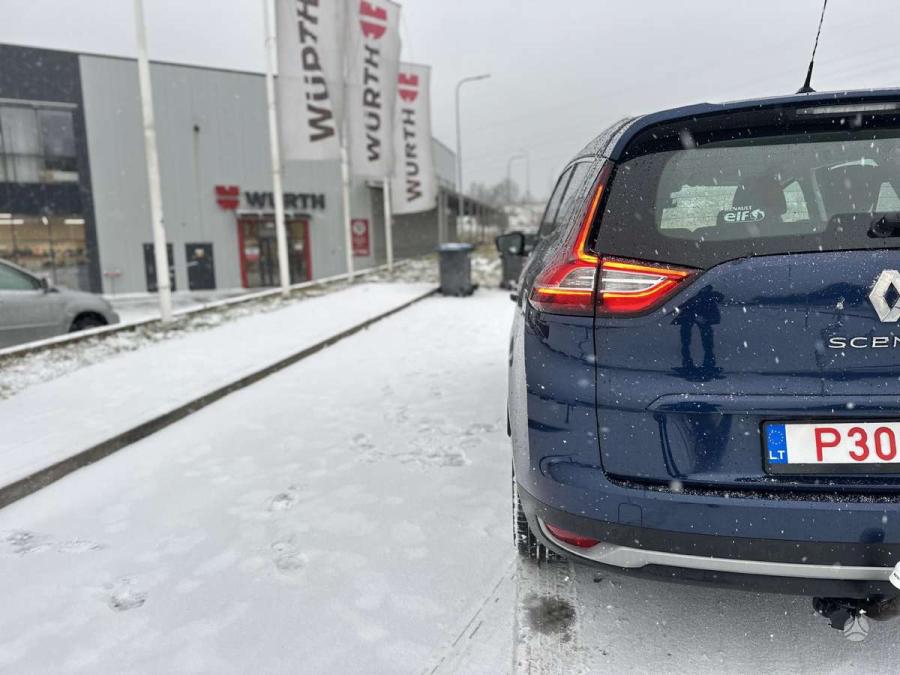 Zils Renault Grand Scenic 2019 Viļņa, ar dzinēja tilpumu 1.75 L un nobraukumu 274 tūkst. km par 7400 €, foto 7 vietnē AUTOMOTO.COM.LV