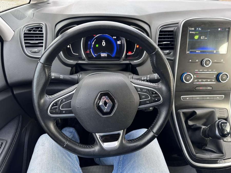 Zils Renault Grand Scenic 2019 Viļņa, ar dzinēja tilpumu 1.75 L un nobraukumu 274 tūkst. km par 7400 €, foto 25 vietnē AUTOMOTO.COM.LV