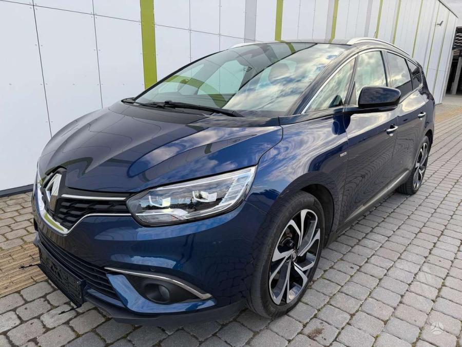 Zils Renault Grand Scenic 2020 Raseiniai, ar dzinēja tilpumu 1.75 L un nobraukumu 142 tūkst. km par 10500 €, foto 1 vietnē AUTOMOTO.COM.LV