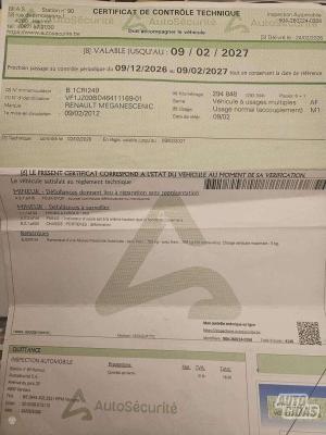 Brown Renault Grand Scenic 2012 in Siauliai, with an engine capacity of 1.60 L and mileage of 296 thousand km for 4750 €, photo 27 on AUTOMOTO.COM.LV