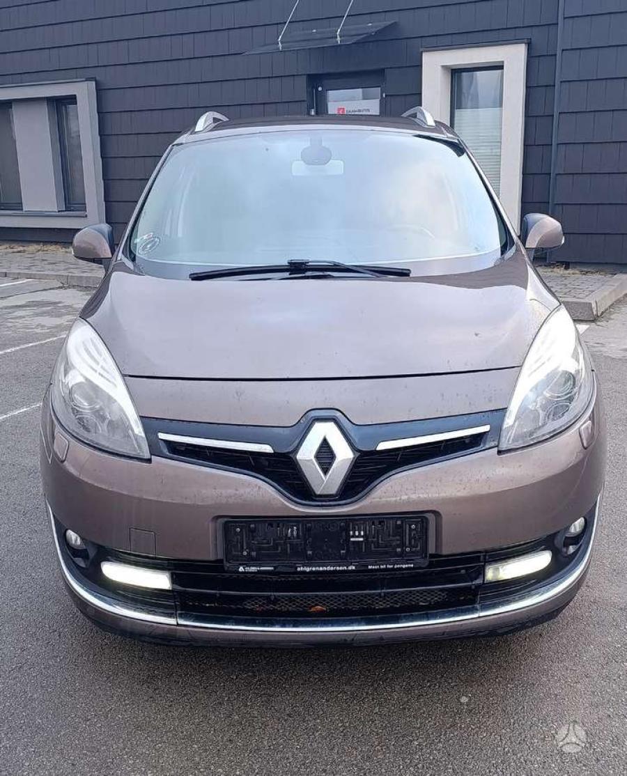 Brown Renault Grand Scenic 2013 in Kaunas, with an engine capacity of 1.46 L and mileage of 196 thousand km for 3800 €, photo 4 on AUTOMOTO.COM.LV