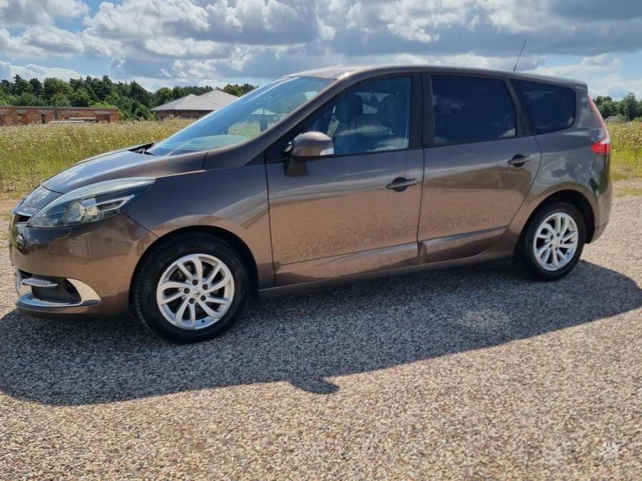 Brūns Renault Grand Scenic 2013 Viļņa, ar dzinēja tilpumu 1.46 L un nobraukumu 280 tūkst. km par 3950 €, foto 6 vietnē AUTOMOTO.COM.LV