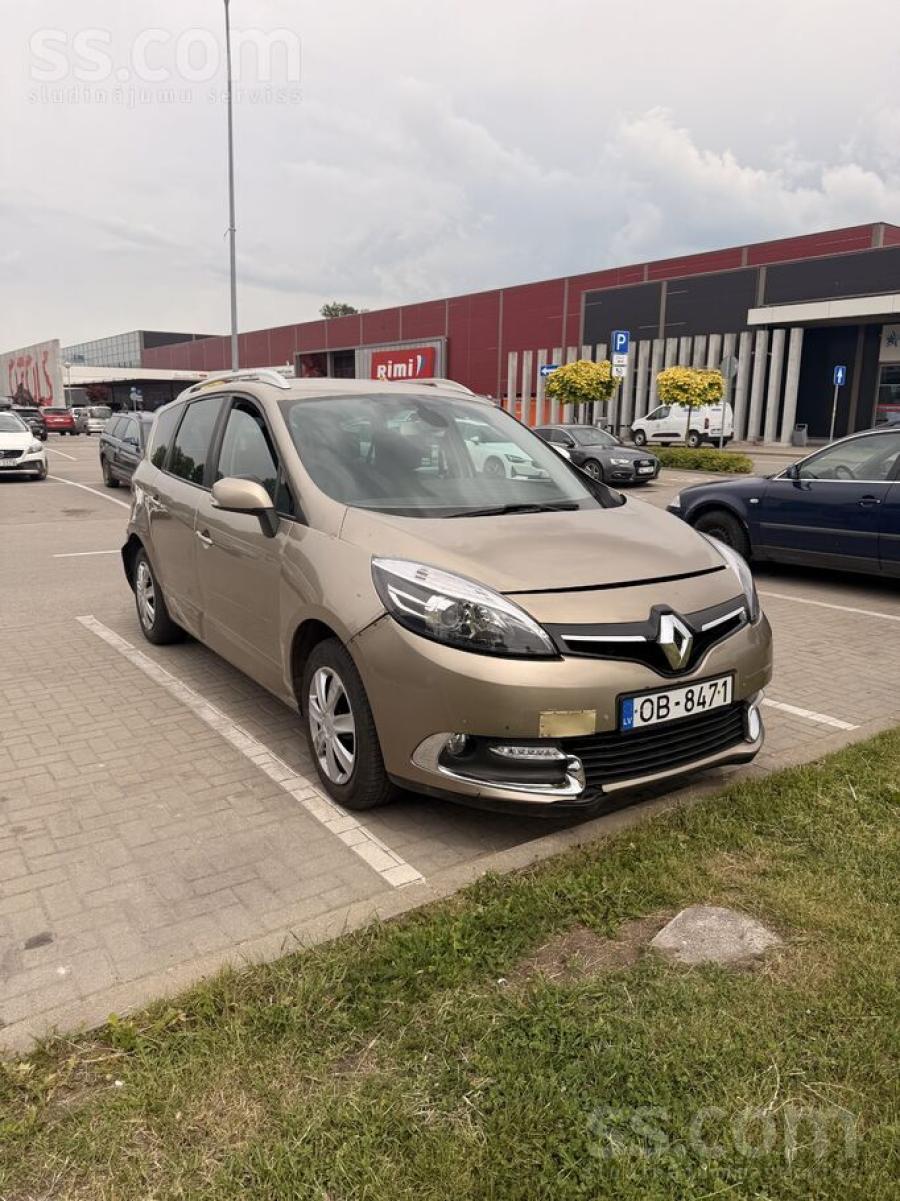 Brown Renault Grand Scenic 2014 in Riga, with an engine capacity of 1.50 L and mileage of 618 thousand km for 2500 €, photo 1 on AUTOMOTO.COM.LV