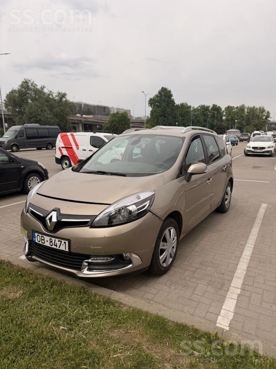 Brown Renault Grand Scenic 2014 in Riga, with an engine capacity of 1.50 L and mileage of 618 thousand km for 2500 €, photo 3 on AUTOMOTO.COM.LV