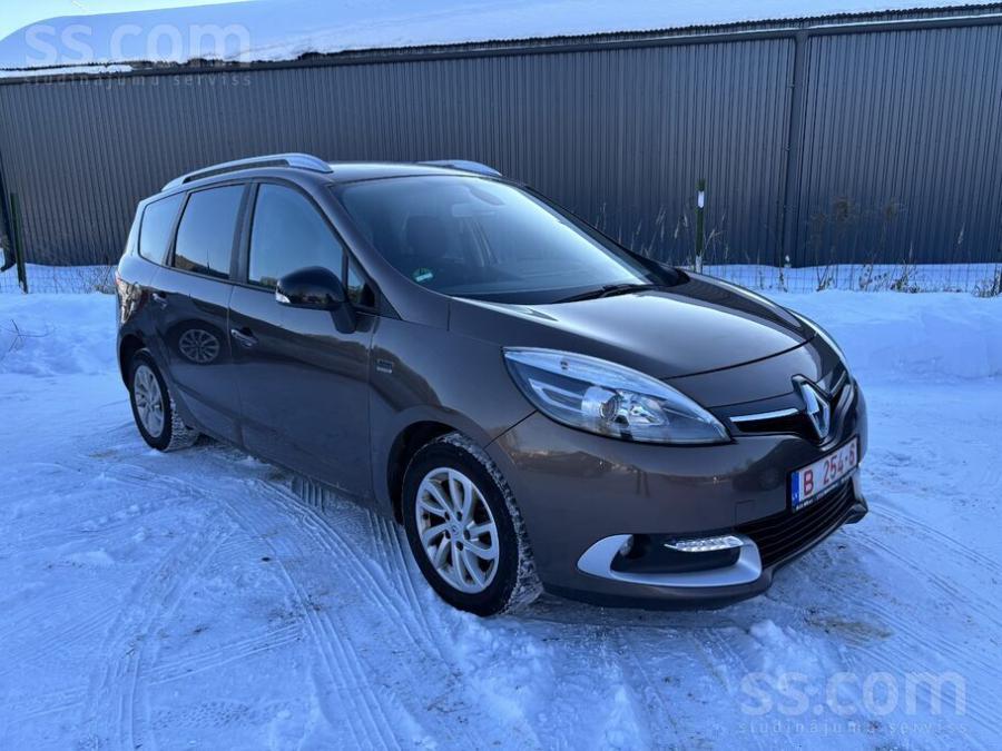 Brown Renault Grand Scenic 2015 in Ogre, with an engine capacity of 1.20 L and mileage of 123 thousand km for 5550 €, photo 3 on AUTOMOTO.COM.LV