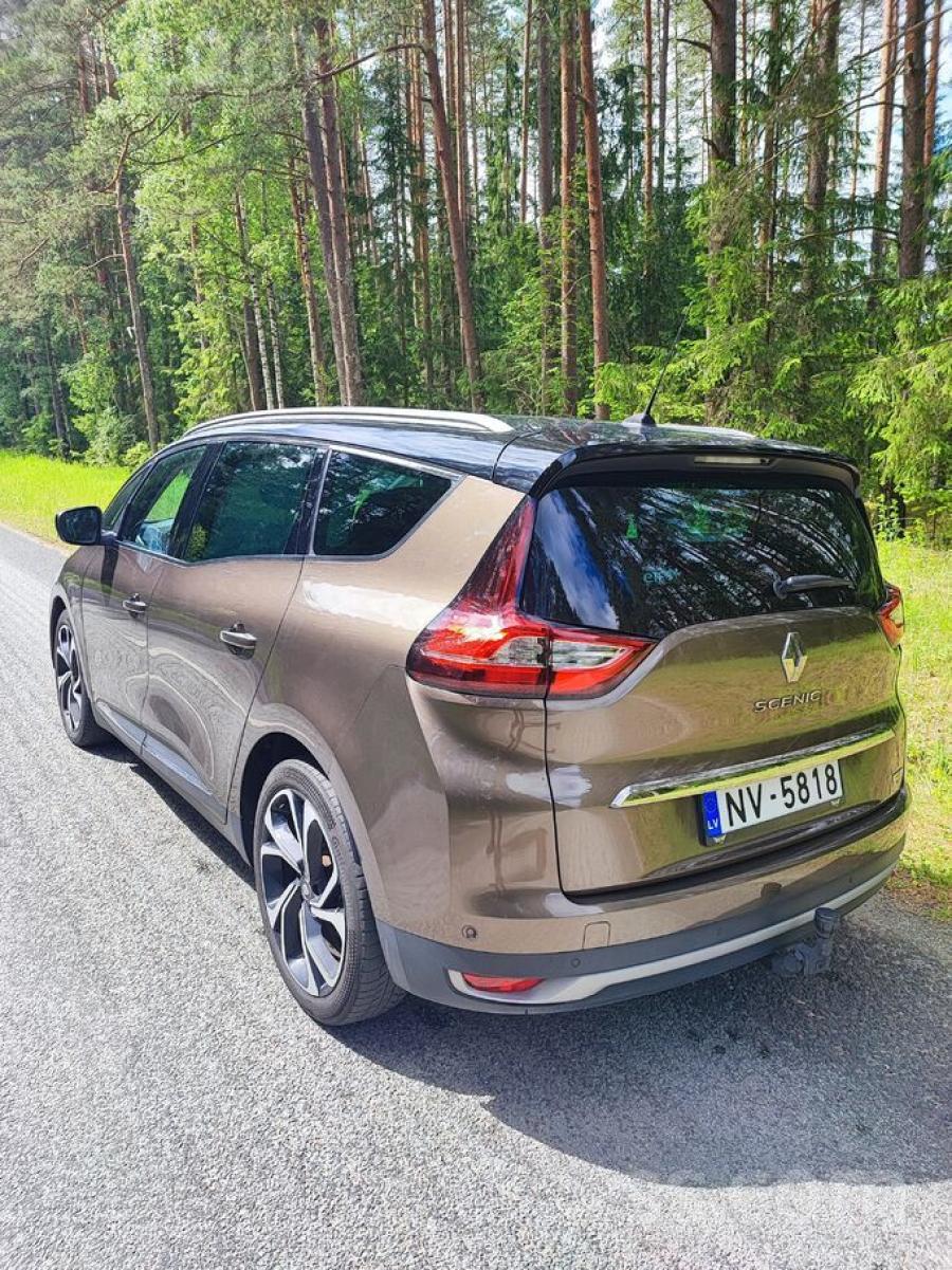 Brown Renault Grand Scenic 2017 in Madona, with an engine capacity of 1.50 L and mileage of 174 thousand km for 10899 €, photo 6 on AUTOMOTO.COM.LV