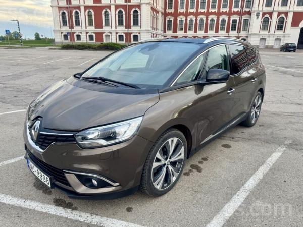 Коричневый Рено Гранд Сценик 2018 в Елгава, объемом двигателя 1.50 л и пробегом 160 тыс. км за 12200 €, фото 1 на AUTOMOTO.COM.LV