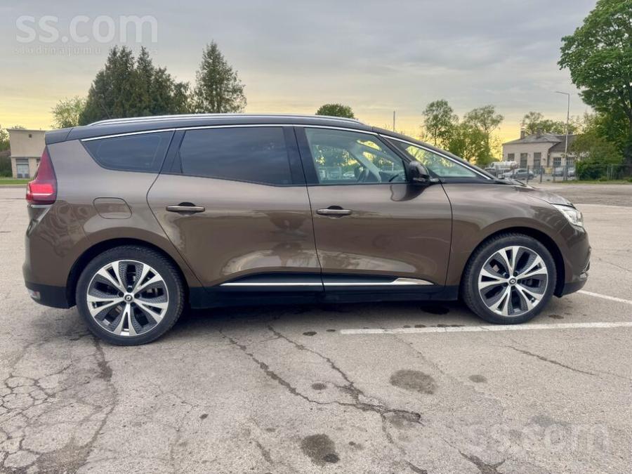 Brūns Renault Grand Scenic 2018 Jelgava, ar dzinēja tilpumu 1.50 L un nobraukumu 160 tūkst. km par 12200 €, foto 7 vietnē AUTOMOTO.COM.LV